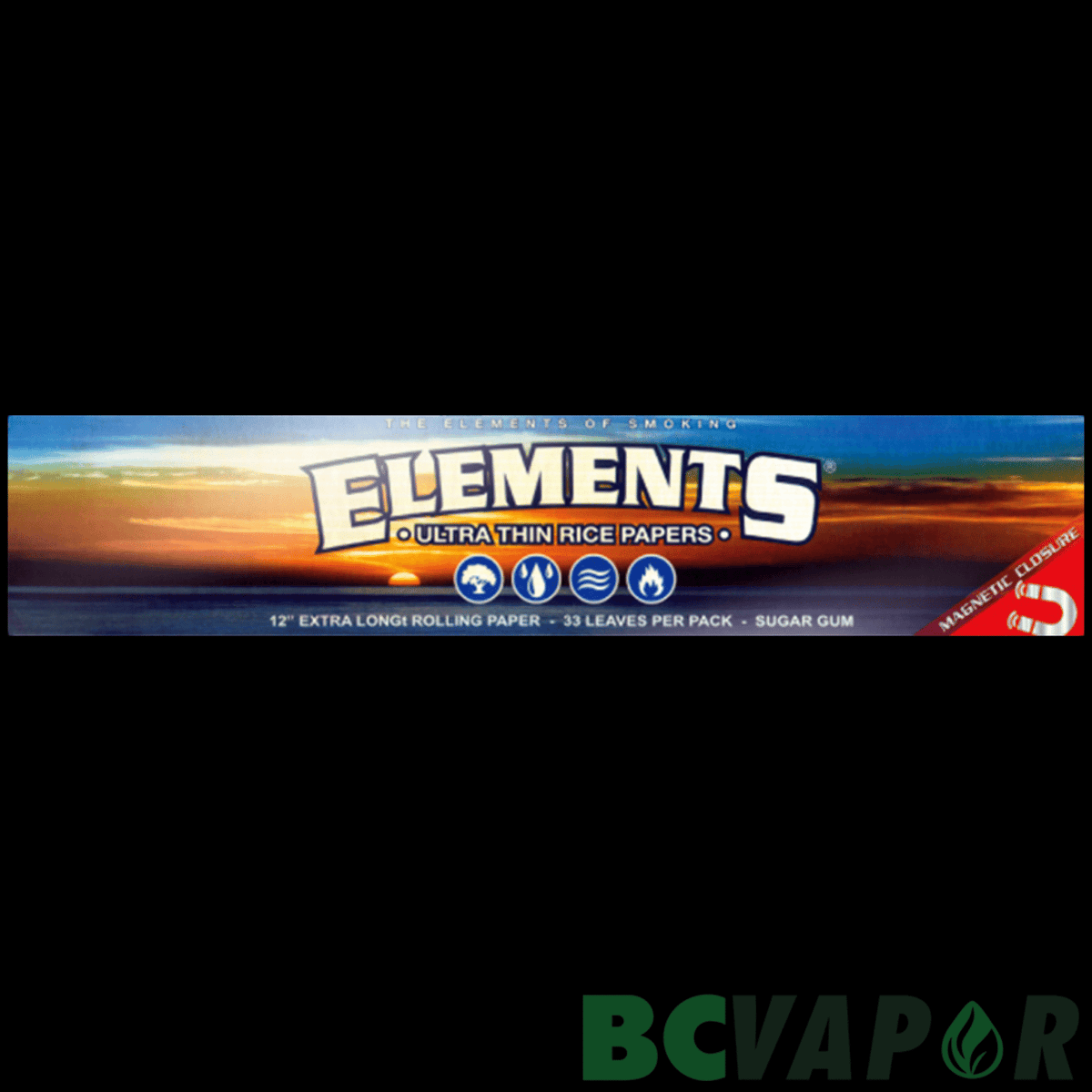 Elements Ultra Thin Rice 12 Inch Rolling Paper – BCVapor